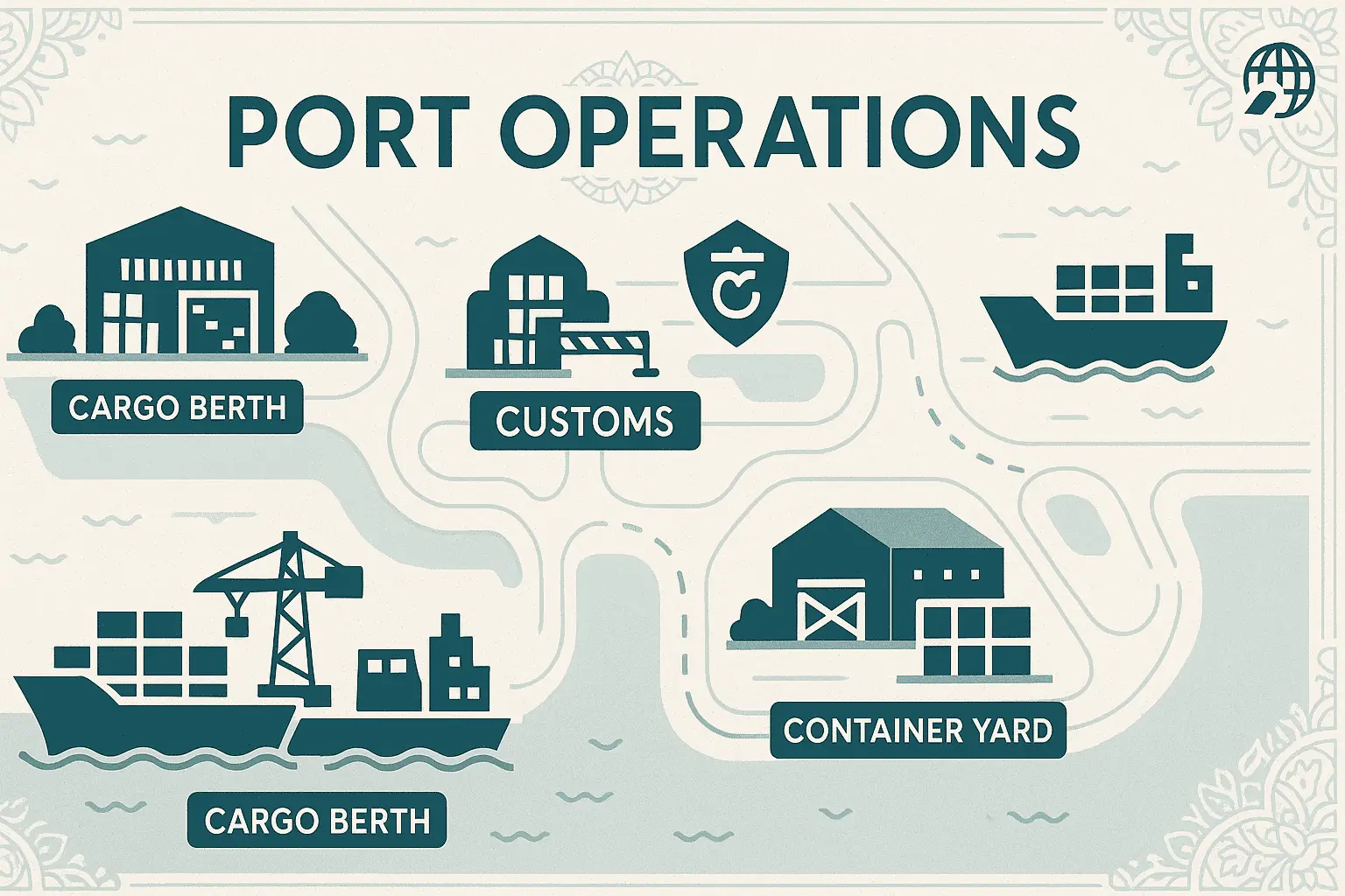 Port Operation Maps for Global Trade | Hoysala International’s Graphic ...